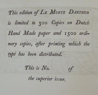 Le Morte Darthur: The Birth, Life, and Acts of King Arthur, of His ...