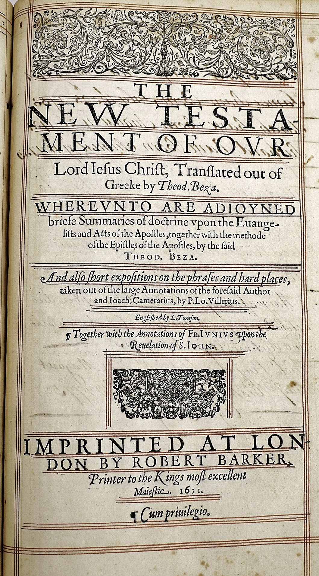 The Bible, that is, the Holy Scriptures contained in the Old & New ...