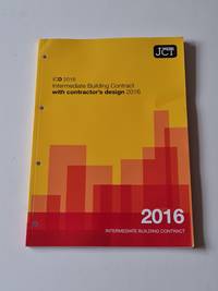 BIBLIO | JCT: Intermediate Building Contract with Contractor's Design 2016 (ICD) by | Paperback ...