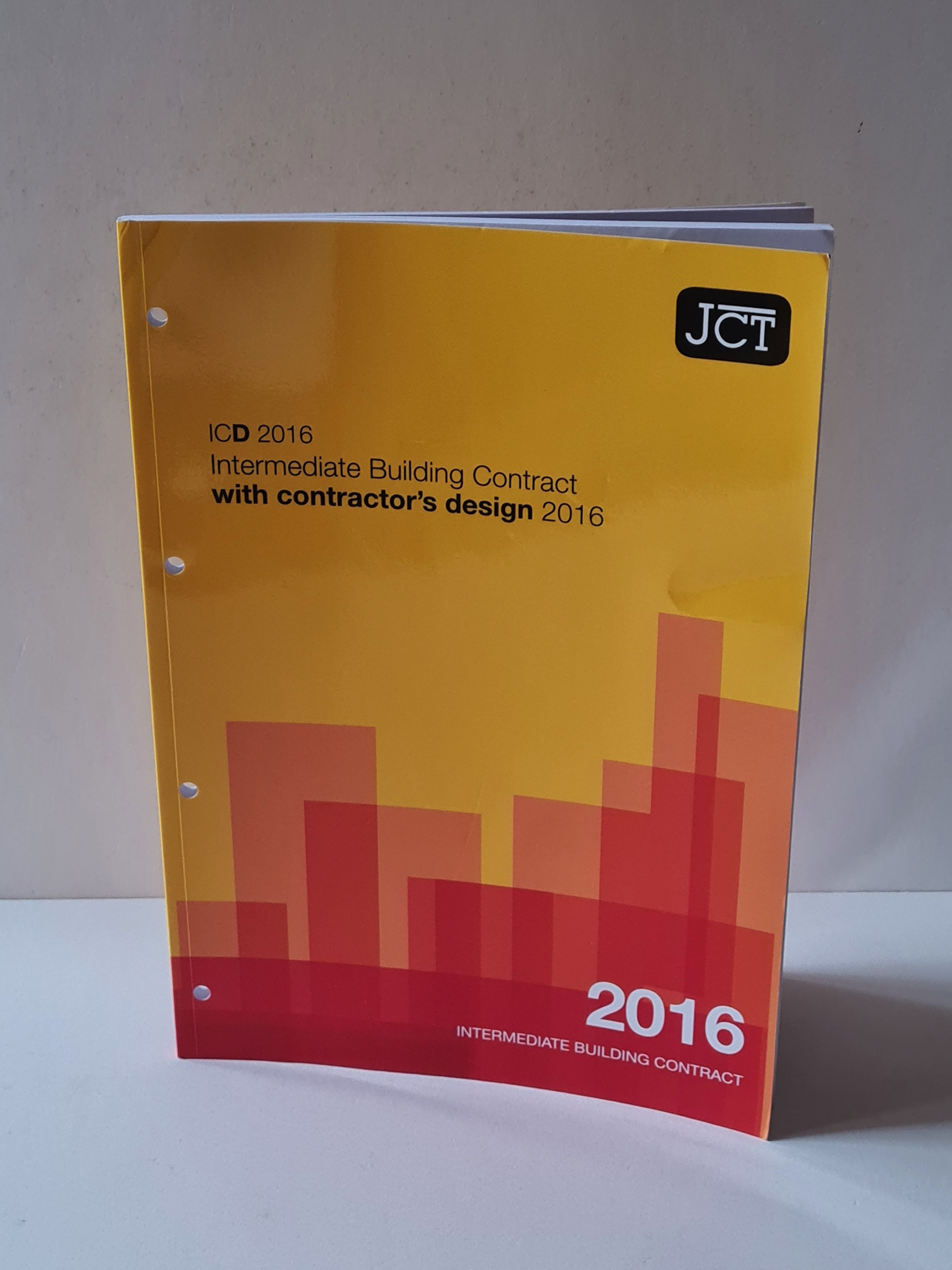 JCT: Intermediate Building Contract with Contractor's Design 2016 (ICD)