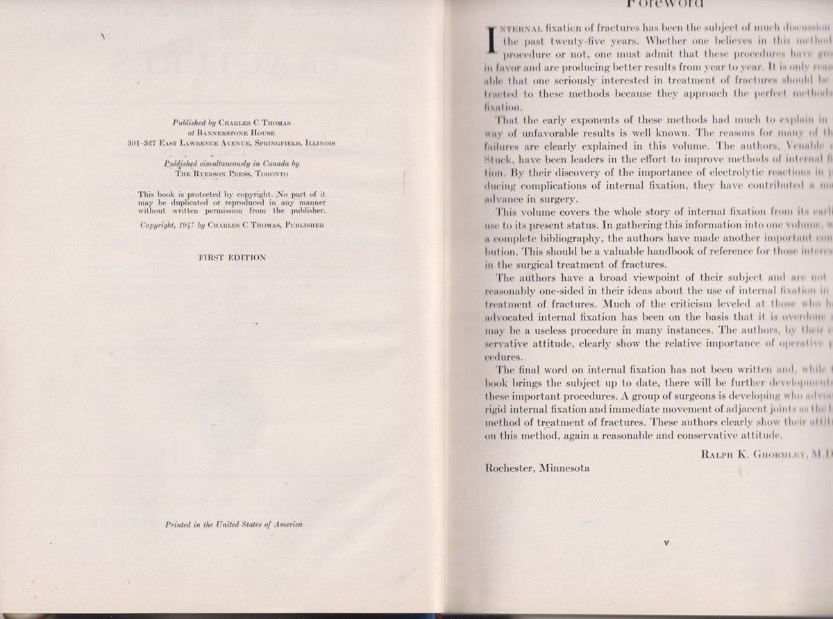 BIBLIO | The Internal Fixation of Fractures by Stuck, Charles Scott ...