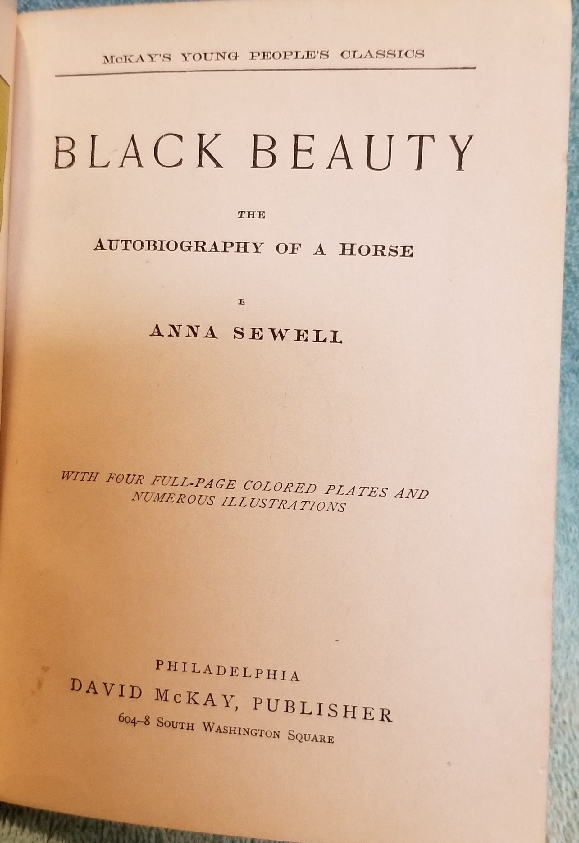 Black Beauty by Anna Sewell | Red with black and white lettering and ...