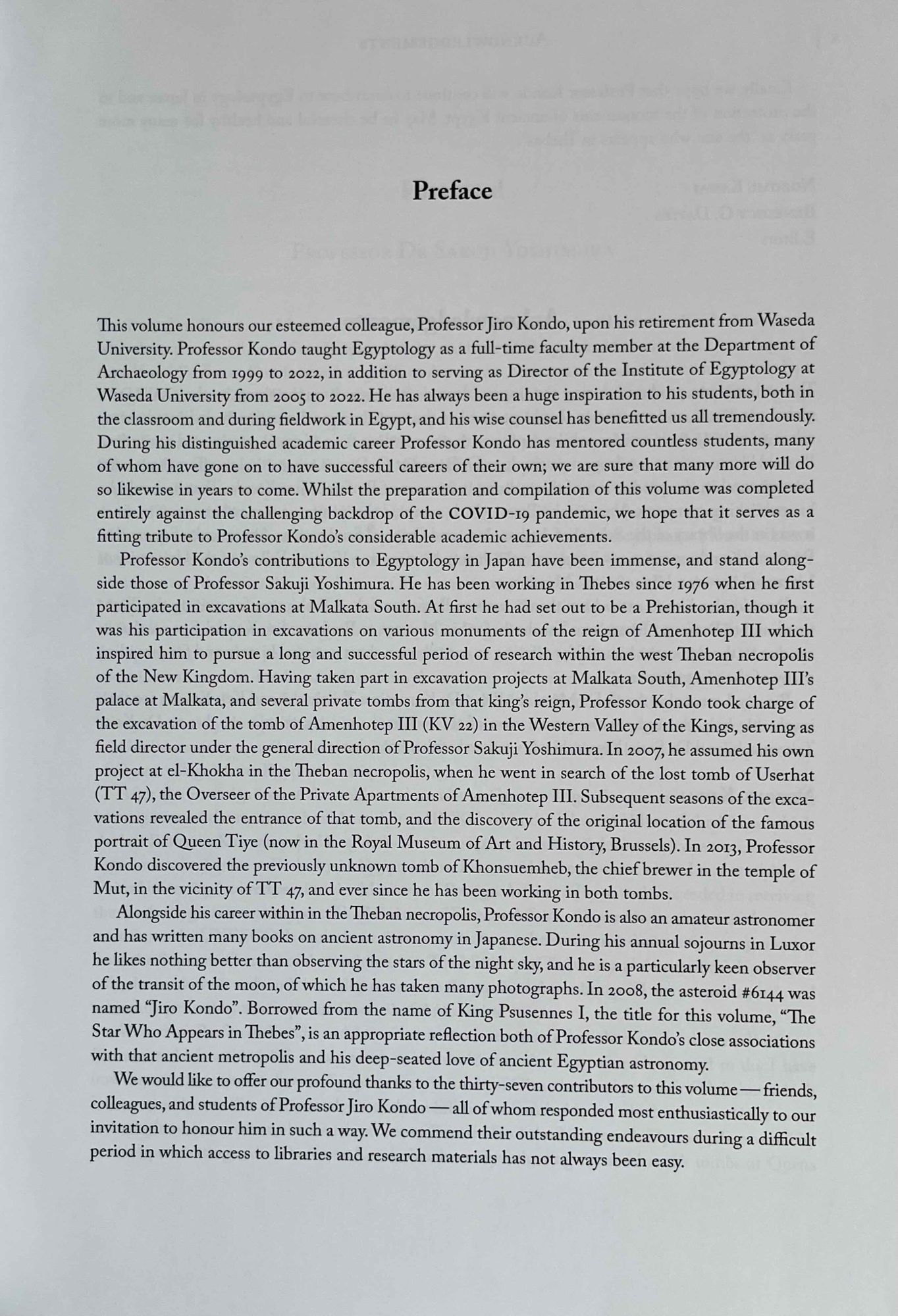 The Star who Appears in Thebes. Studies in Honour of Jiro Kondo by ...