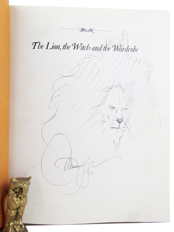 THE LION, THE WITCH AND THE WARDROBE by C. S Michael; Lewis - Signed ...