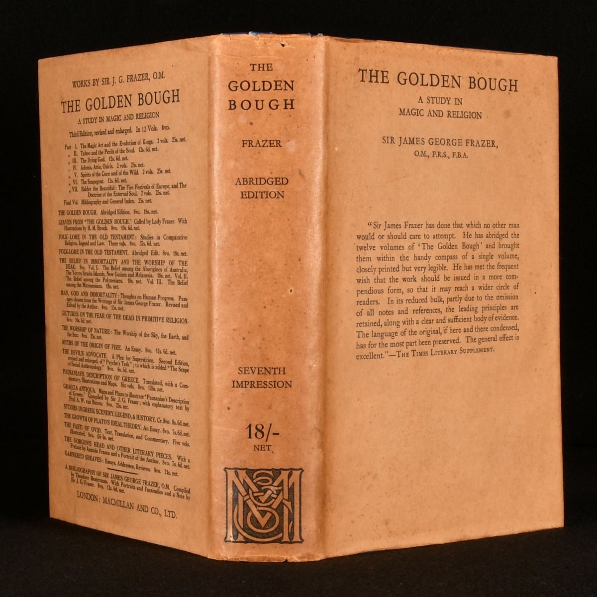The Golden Bough: A Study in Magic and Religion by Sir James George ...