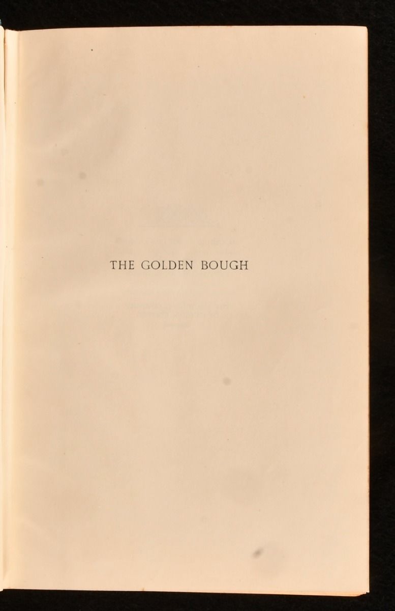 The Golden Bough: A Study in Magic and Religion by Sir James George ...