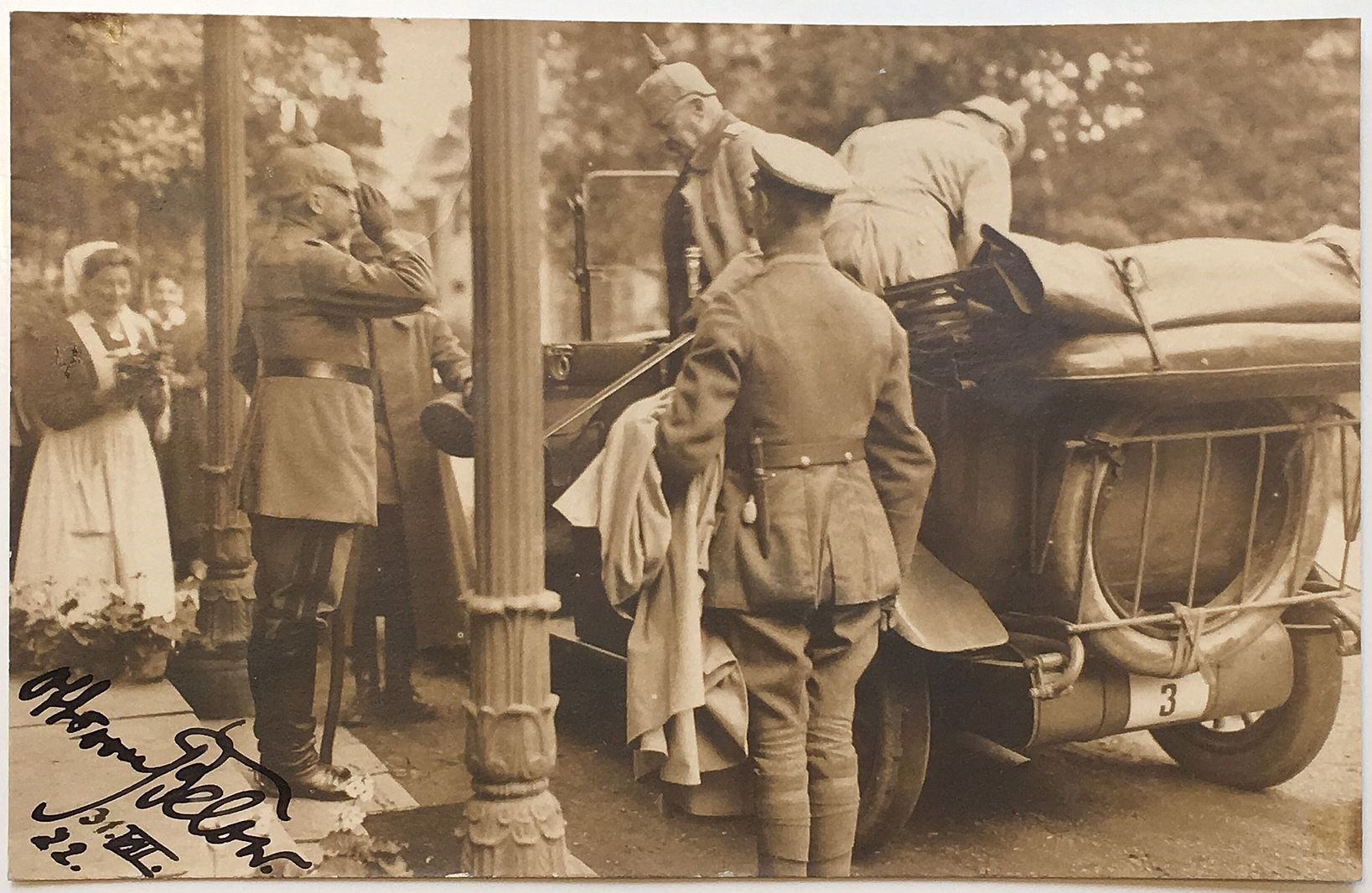 BIBLIO | Signed World War I photograph postcard by VON BELOW, Otto ...
