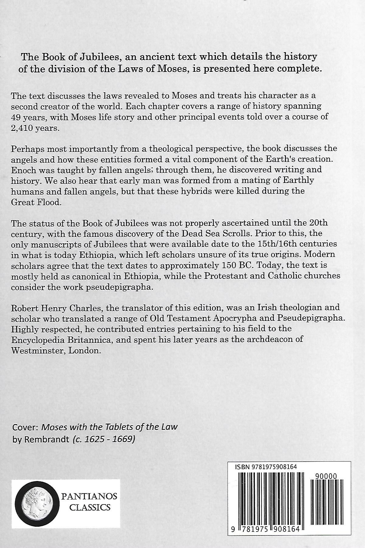 The Book of Jubilees: Ancient text on the Laws of Moses by Charles, R. H | Paperback | 2021 ...