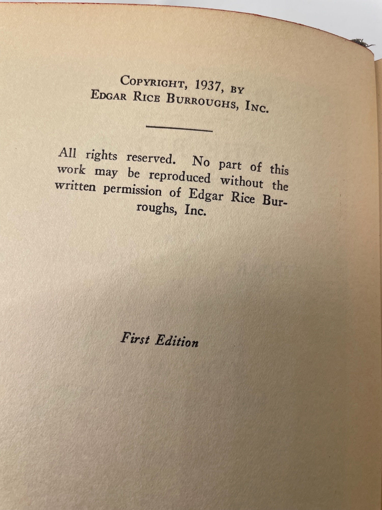Oakdale Affair and The Rider by Burroughs, Edgar Rice | | 1937 | | Biblio