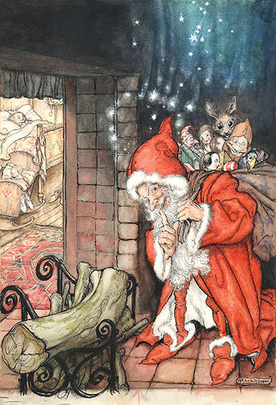 Santa Claus". by RACKHAM, Arthur | [c.1920] | Biblio