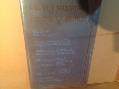 SELECTED POEMS. by Amichai, Yehuda ; Gutmann, Assia translator | 1968 ...