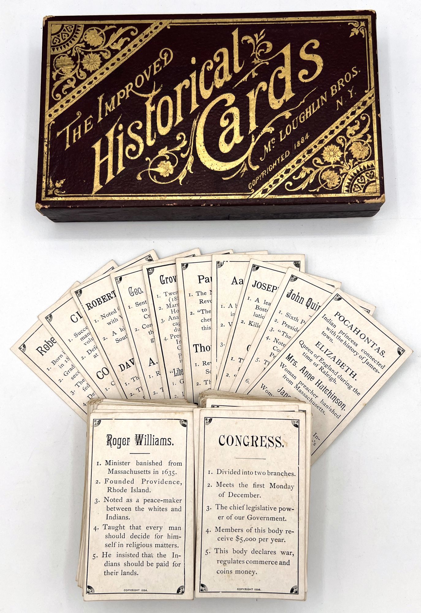 The Improved Historical Cards 1884 | McLoughlin Bros | Biblio