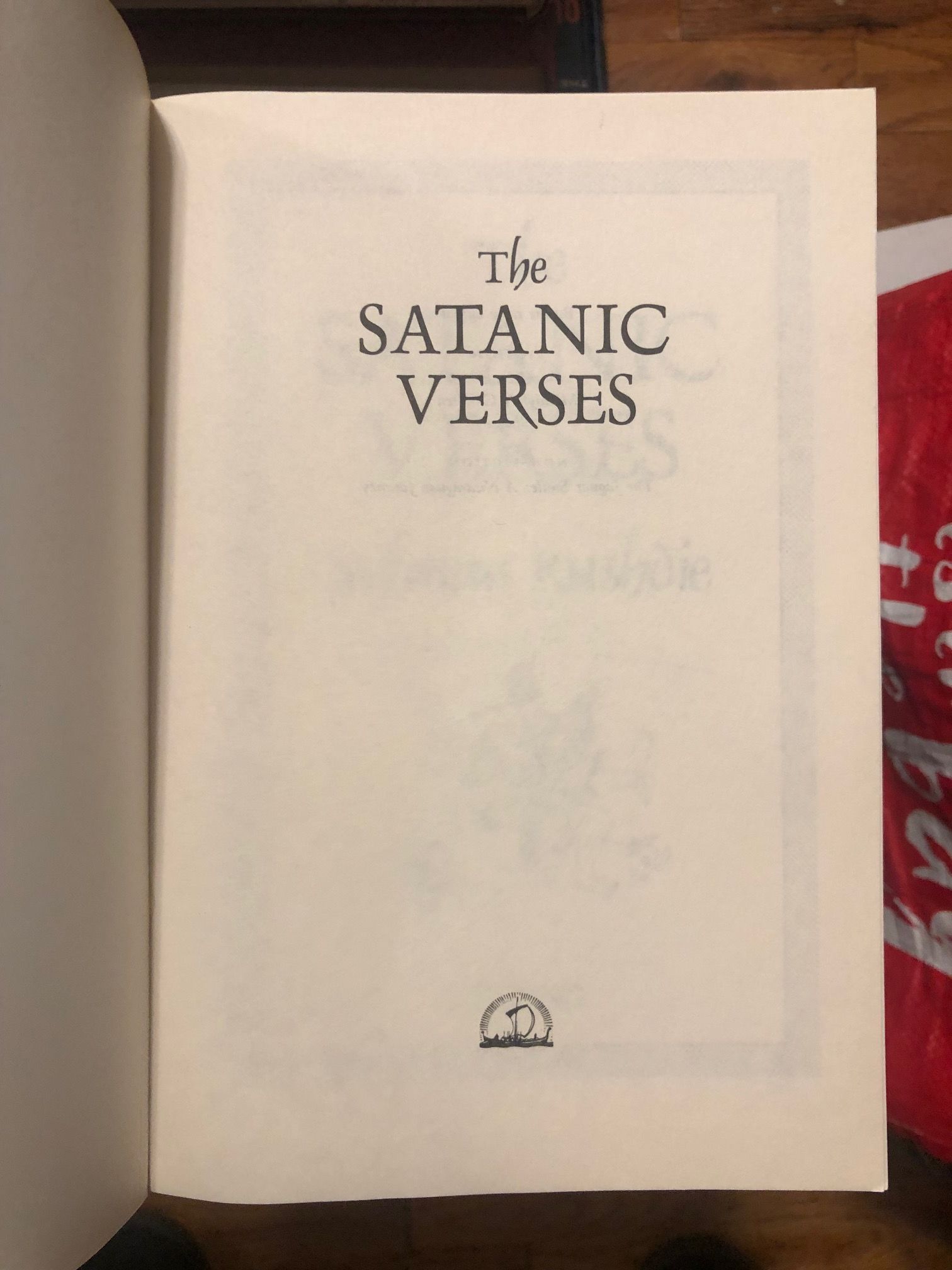 The Satanic Verses by Rushdie, Salman | Trade paperback | 1989 | Viking ...