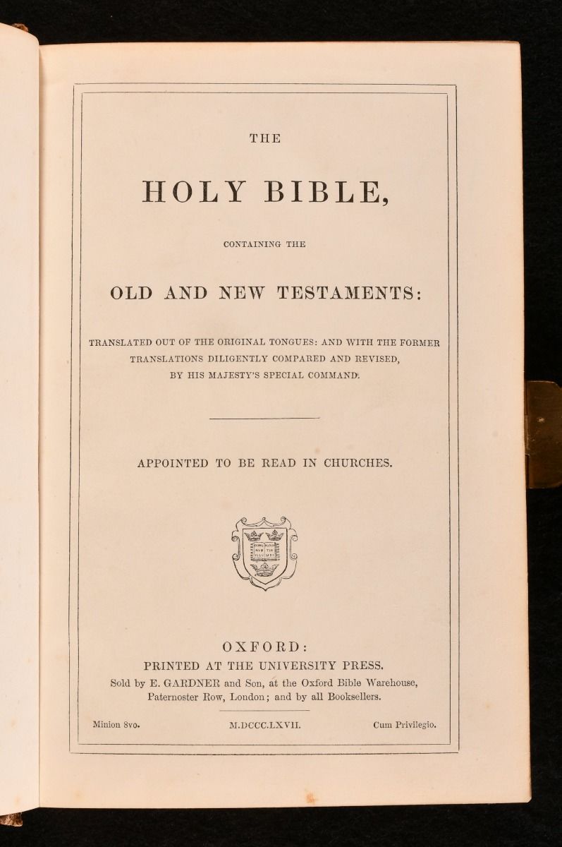 The Holy Bible containing the Old and New Testaments: Translated out of ...