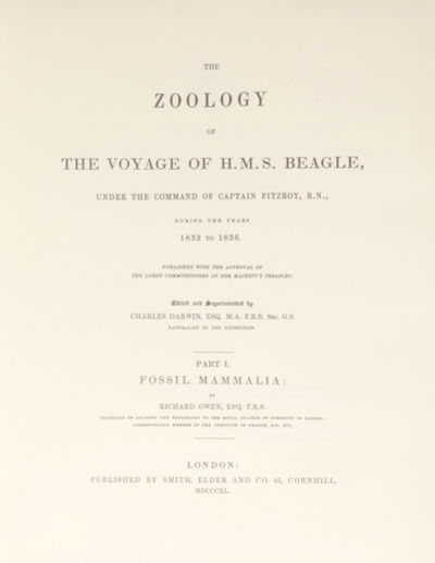 THE ZOOLOGY OF THE VOYAGE OF H.M.S. BEAGLE, UNDER THE COMMAND OF ...