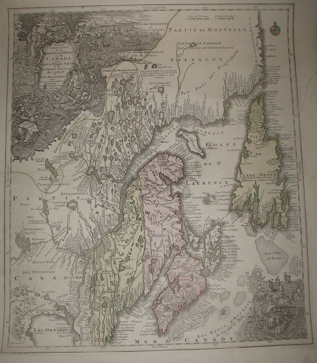 (Map of colonial northeastern Canada): Partie Orientale de la Nouvelle ...