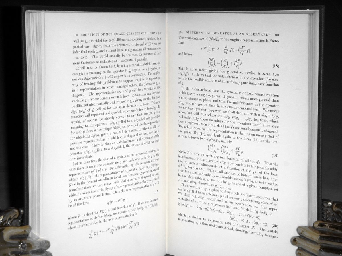 The Principles of Quantum Mechanics by Dirac, P.A.M. (Paul Adrian ...