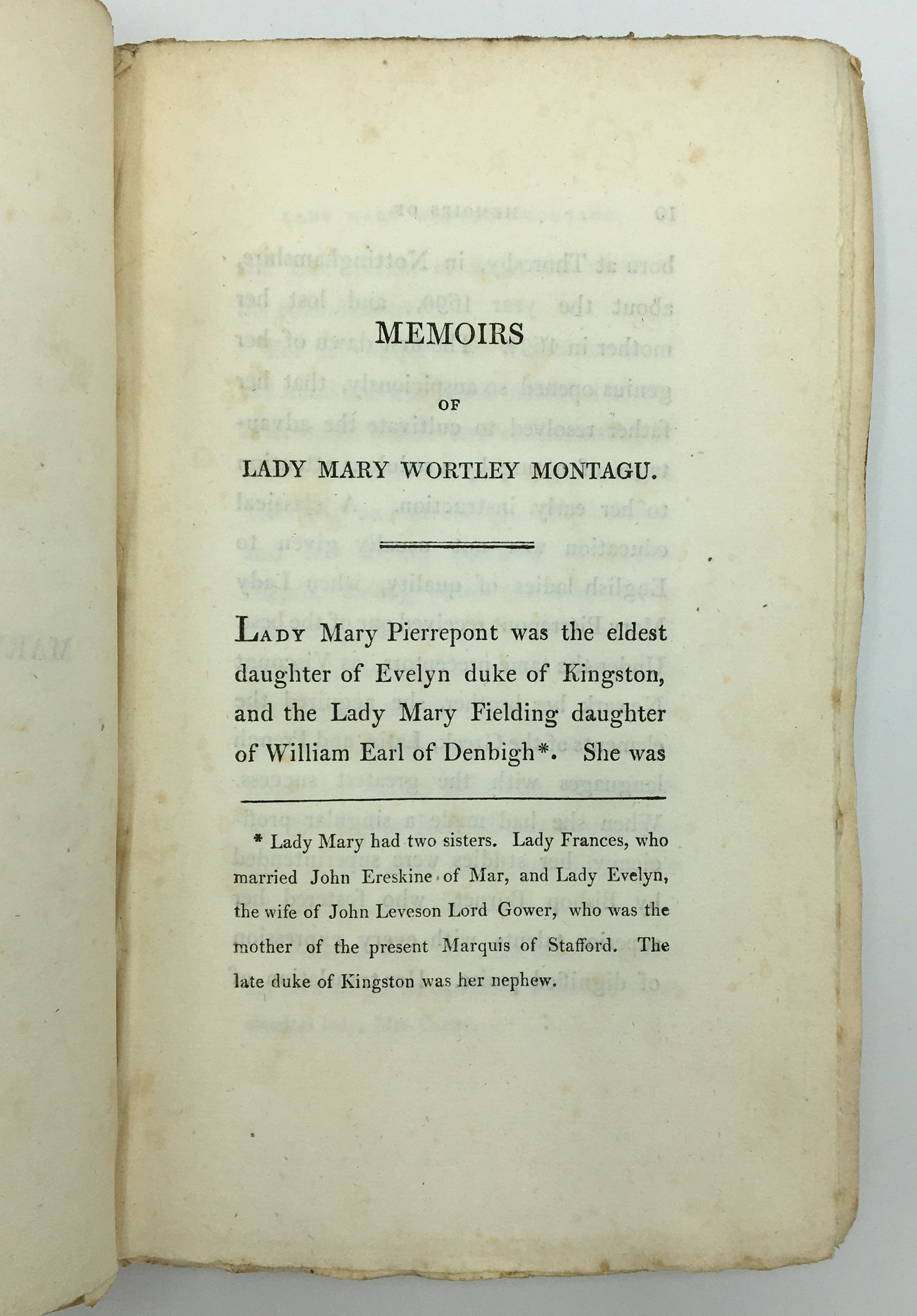 THE WORKS OF THE RIGHT HONOURABLE LADY MARY WORTLEY MONTAGU. by James ...