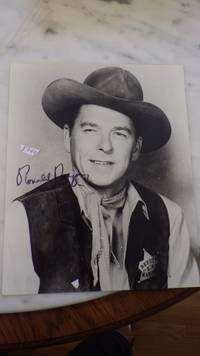 Signed B/W Photograph of Ronald Reagan wearing Western Outfit with ...