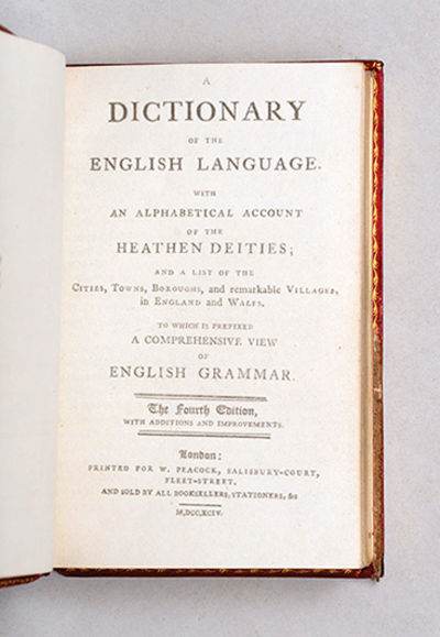 A Dictionary of the English Language … by DICTIONARIES | | 1794-95 ...