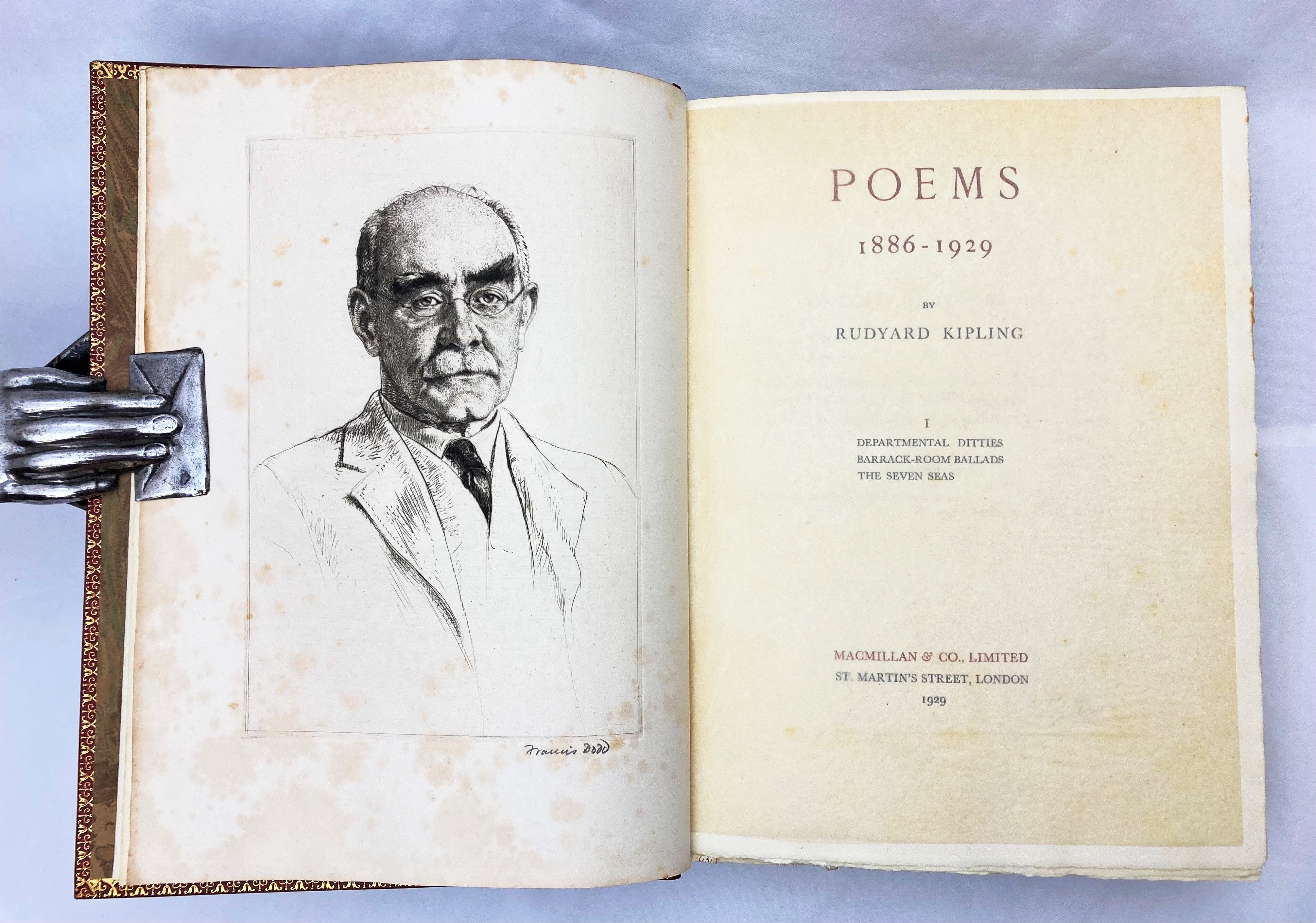 Poems 1886-1929 by Kipling, Rudyard | | | Macmillan & Co. 1929 | Biblio