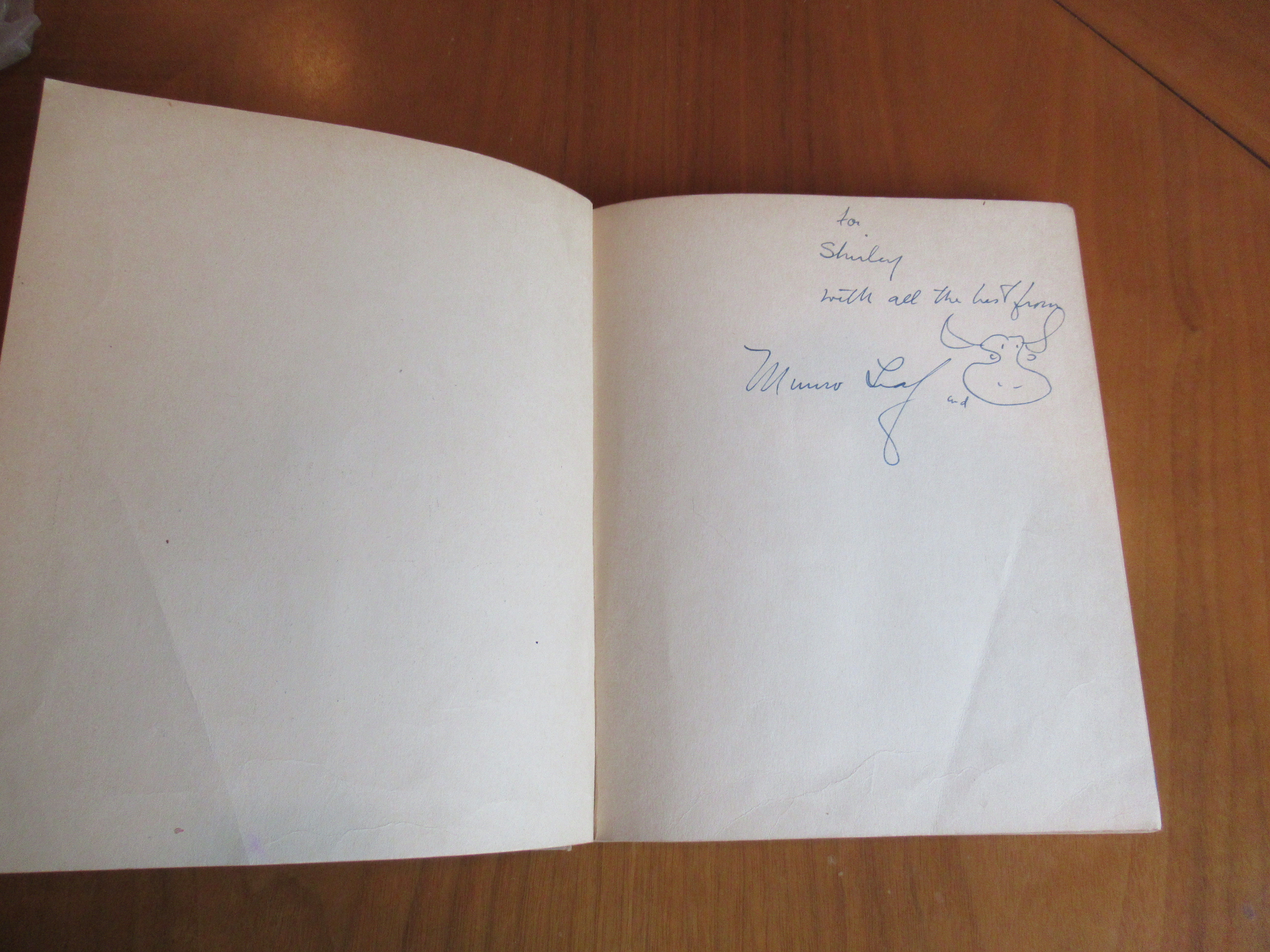 The Story Of Ferdinand (Inscribed By Monroe Leaf With A Drawing) by ...