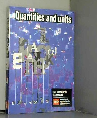 Quantities and Units Iso Standards Handbook by Iso | Paperback | 1993 ...