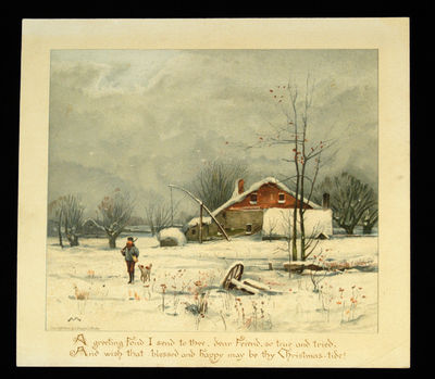 SELECTION OF AMERICAN PRANG VICTORIAN CHRISTMAS CARDS AND COLLECTOR'S ...