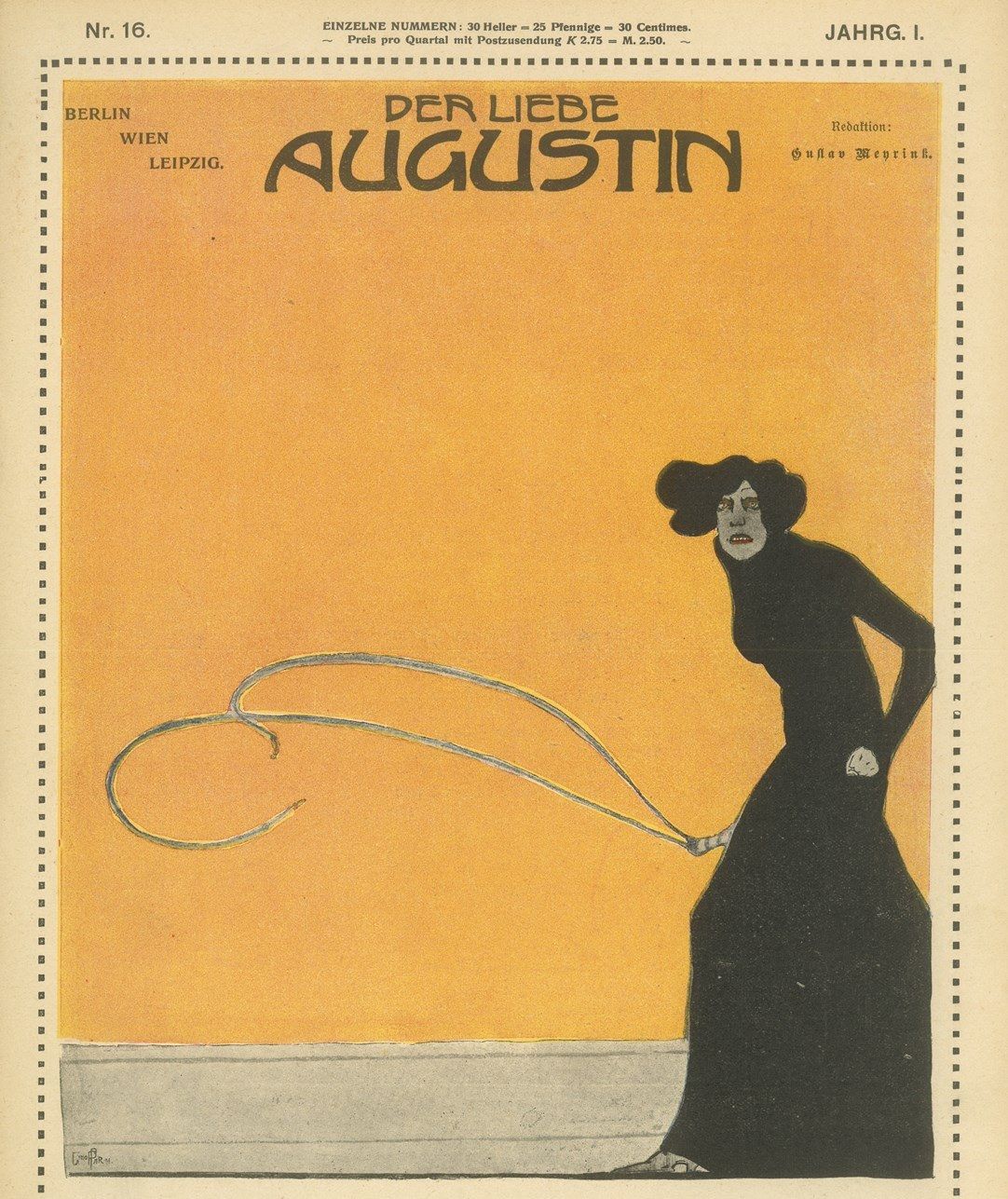 Der Liebe Augustin. Vol. I, nos. 1 through 24 (1904) (all published) Biblio