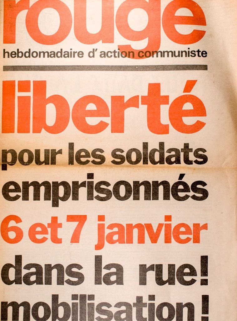Rouge N° 281. Hebdomadaire d'action communiste. Liberté pour les ...