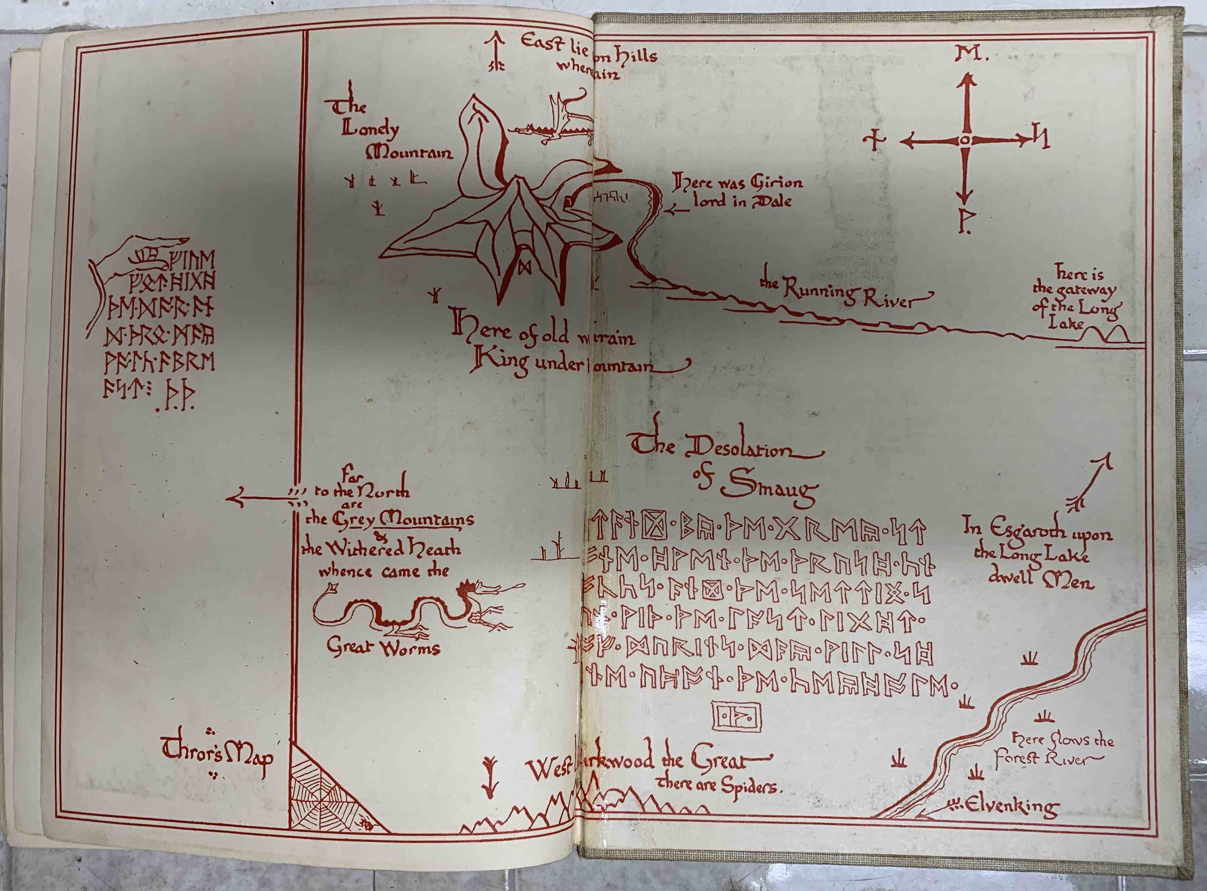 The Hobbit Book Map