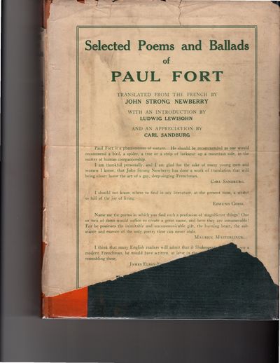 BIBLIO | SELECTED POEMS AND BALLADS OF PAUL FORT. by FORT, Paul ...
