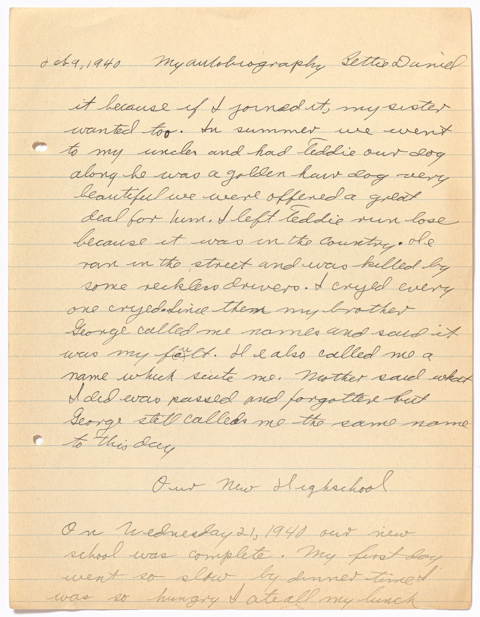 [Archive]: Handwritten Autobiography of a Young Woman in the 1930s ...