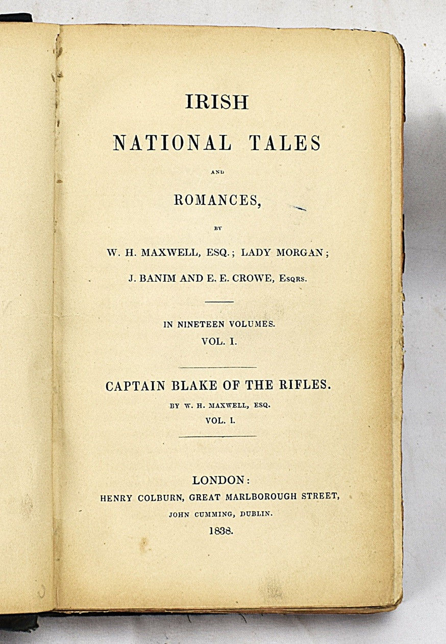 Irish National Tales and Romances (19 volume set) by William Hamilton ...