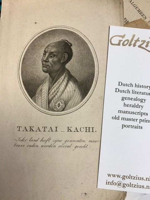 Portrait of Takatai-Kachi. Ieder land heeft zijne gewoonten maar brave ...