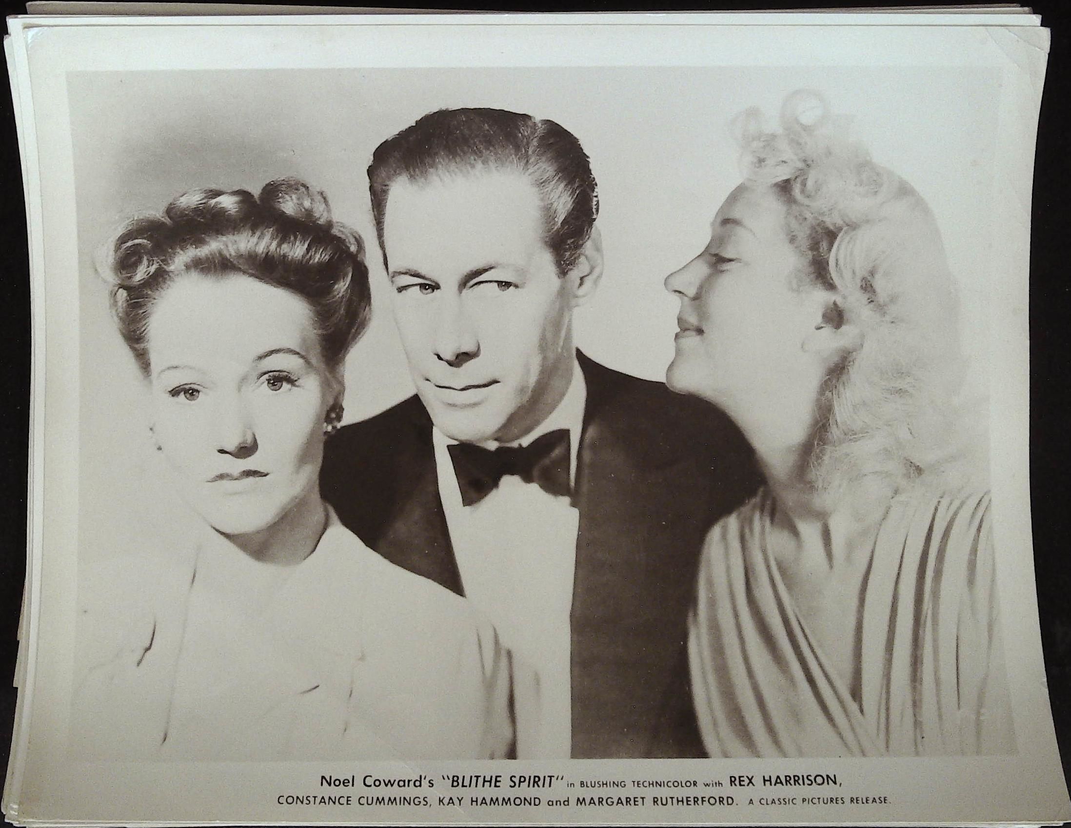 Blithe Spirit 8 x 10 Still 1945 Rex Harrison, Constance Cummings, Kay ...