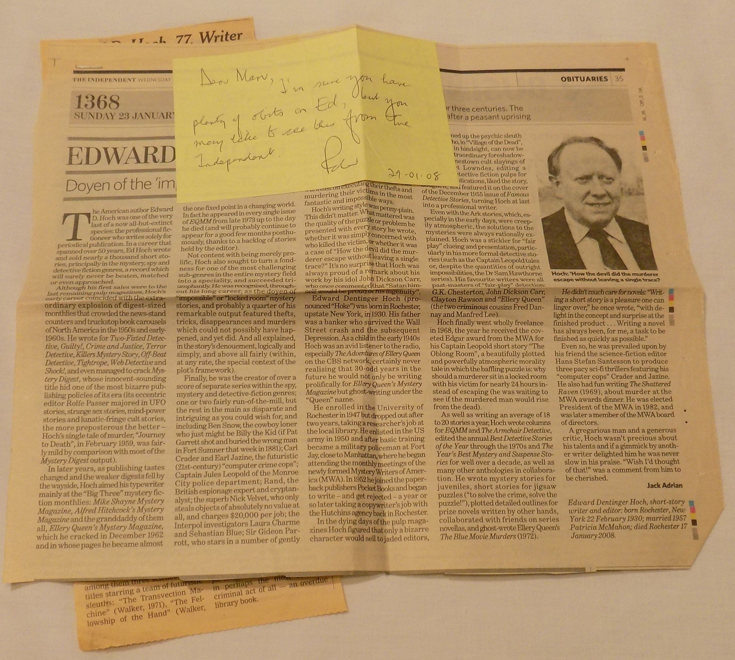 The Night My Friend: Stories of Crime and Suspense by Hoch, Edward D ...