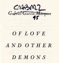 Of Love And Other Demons [del Amor Y Otros Demonios] - 1st US Edition ...