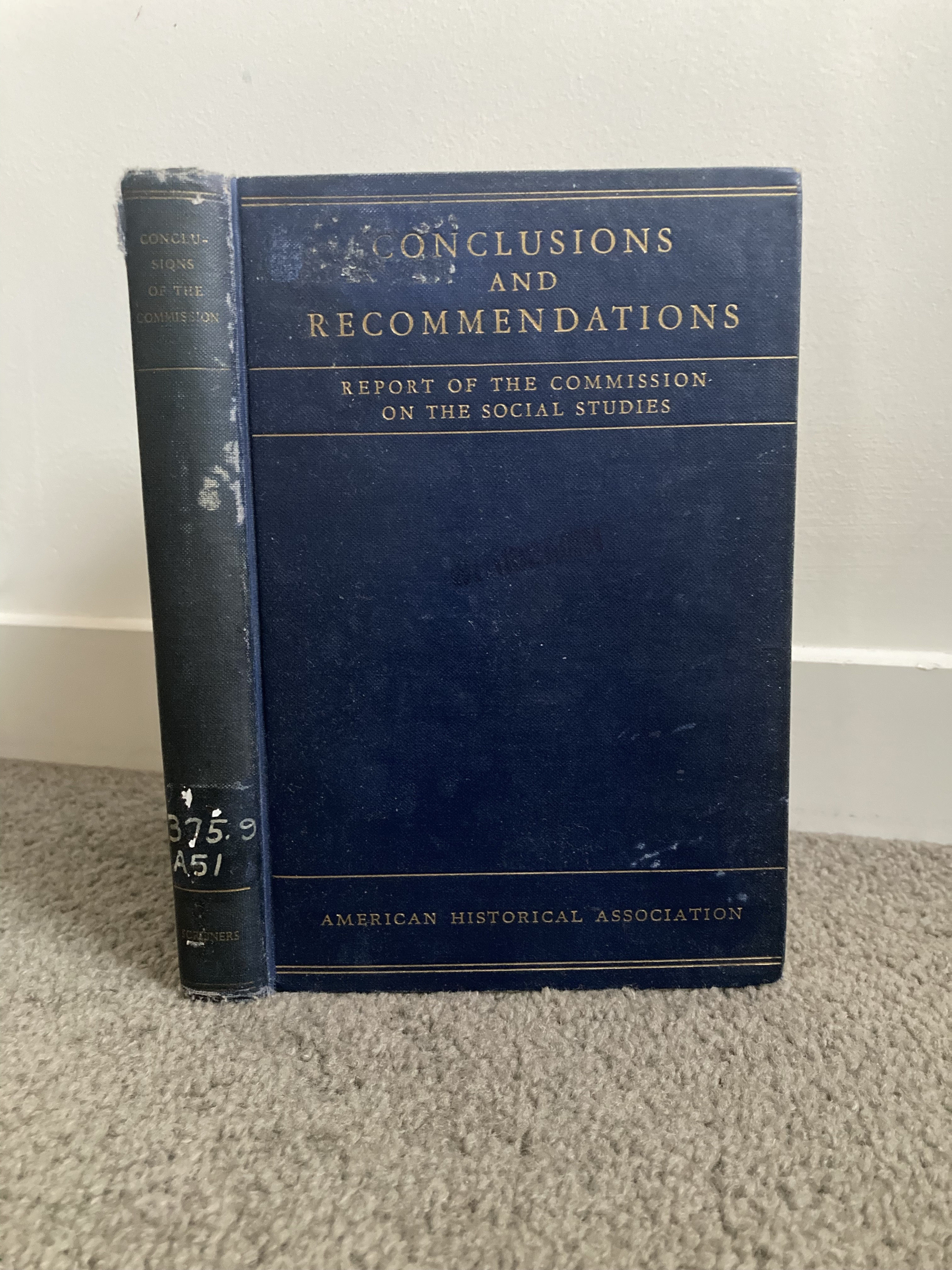 Conclusions and Recommendations: Report of the Commission of Social ...
