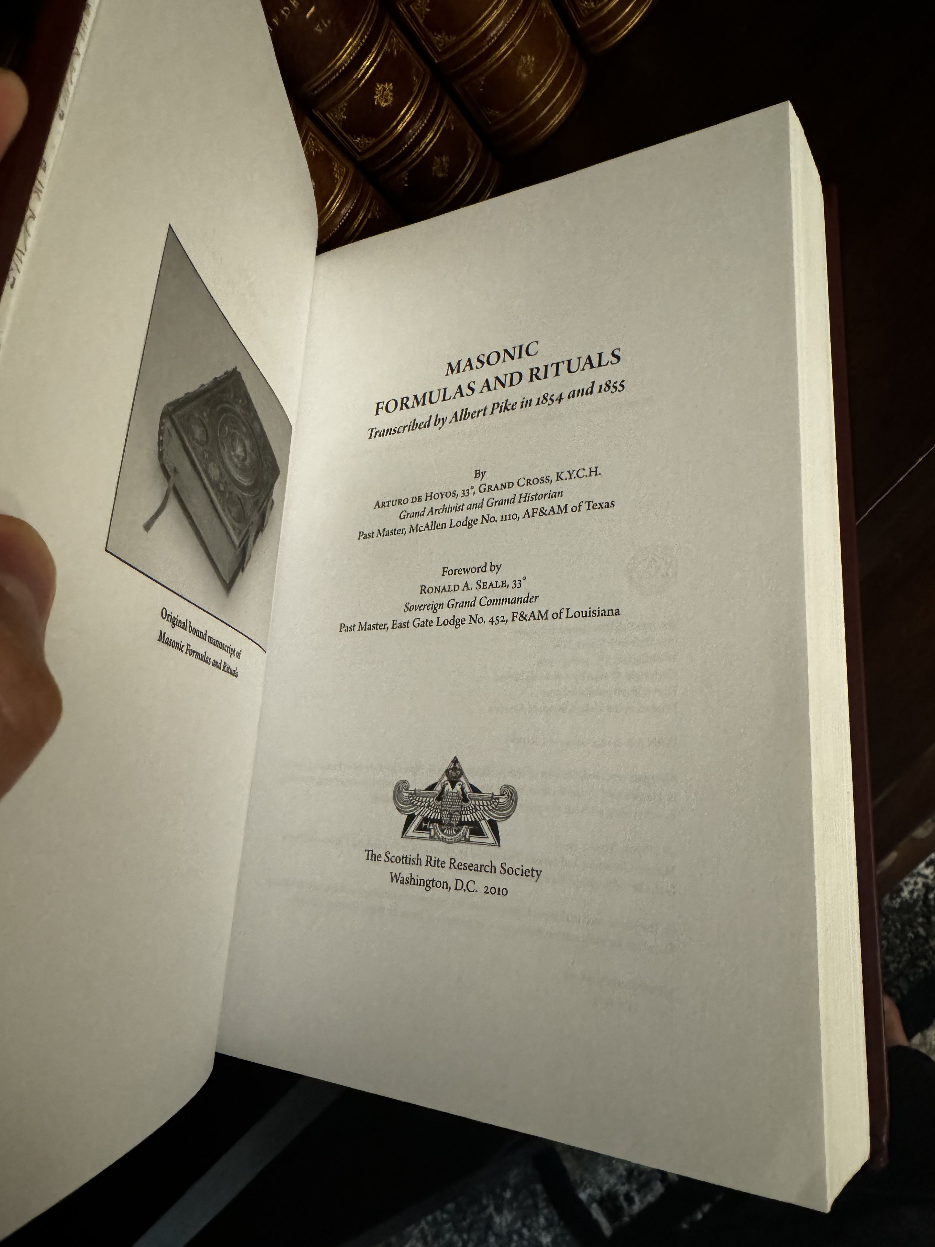 BIBLIO | Masonic Formulas and Rituals (Arturo De Hoyos Edition) by ...