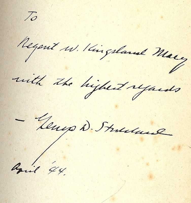 THE INGLIS LECTURE, 1944 by STODDARD, George Dinsmore | Search for Rare ...