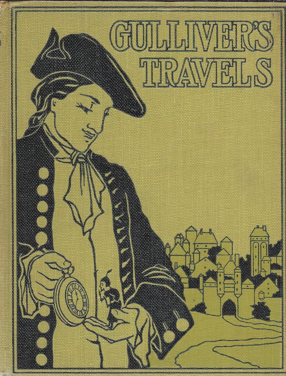 Gullivers Travels Book Cover Jonathan Swift
