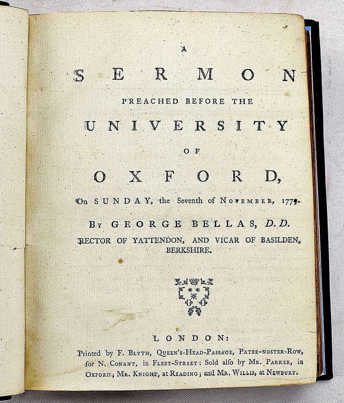 Sammelband of 21 English Sermons, bound in one volume (1743-1779) by ...