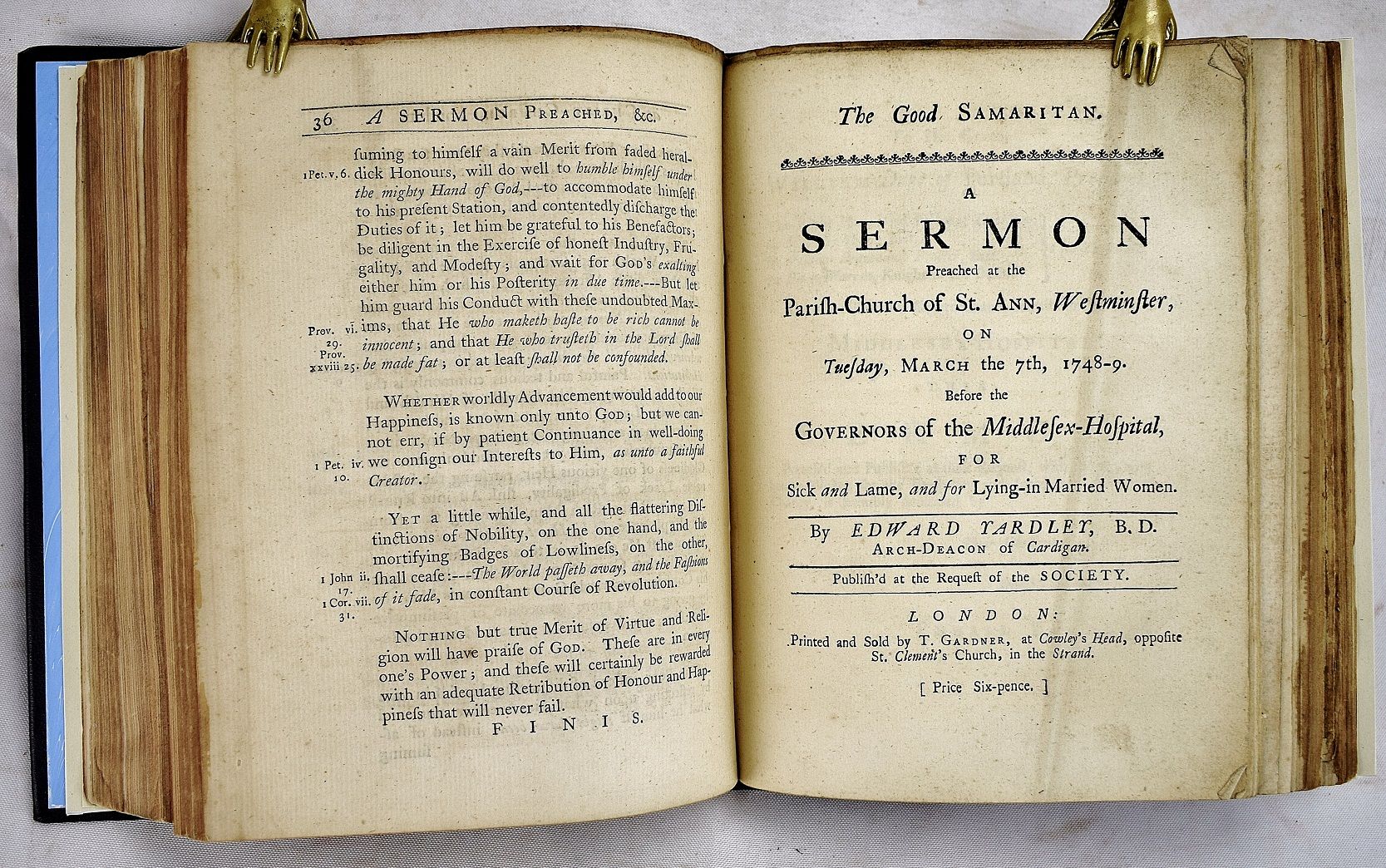 Sammelband of 21 English Sermons, bound in one volume (1743-1779) by ...