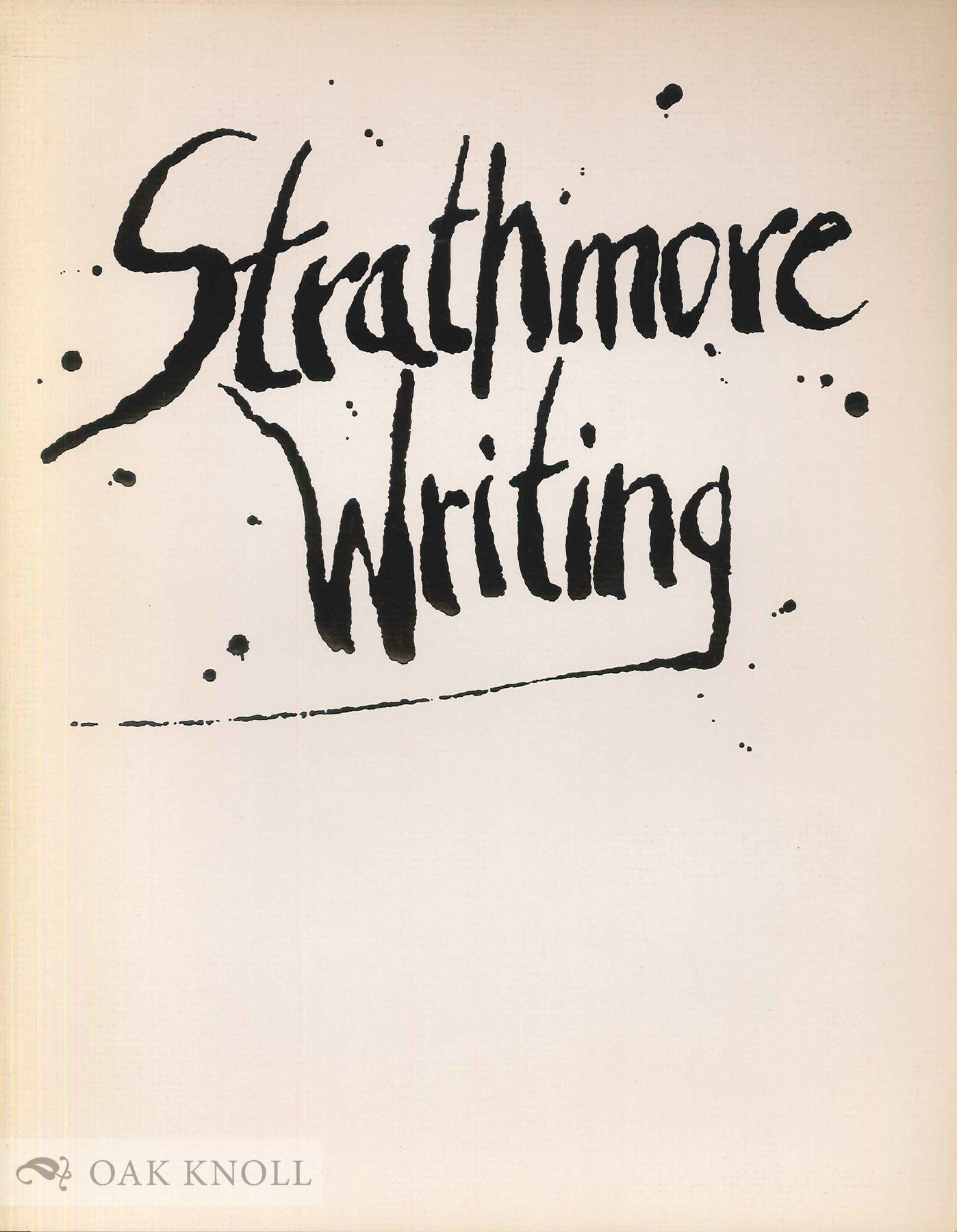 STRATHMORE WRITING by Strathmore | Search for Rare Books | ABAA