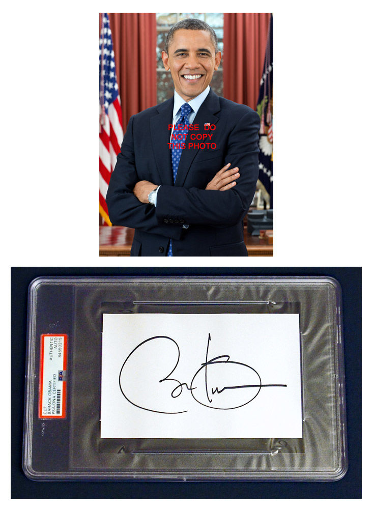Barack Obama Autograph, PSA Certified & Encapsulated by Barack Obama ...