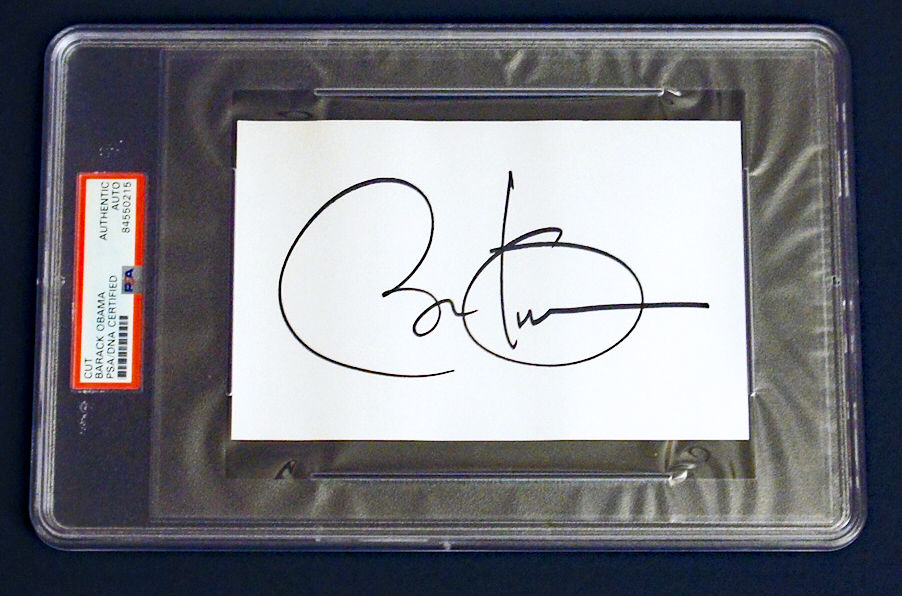 Barack Obama Autograph, PSA Certified & Encapsulated by Barack Obama ...
