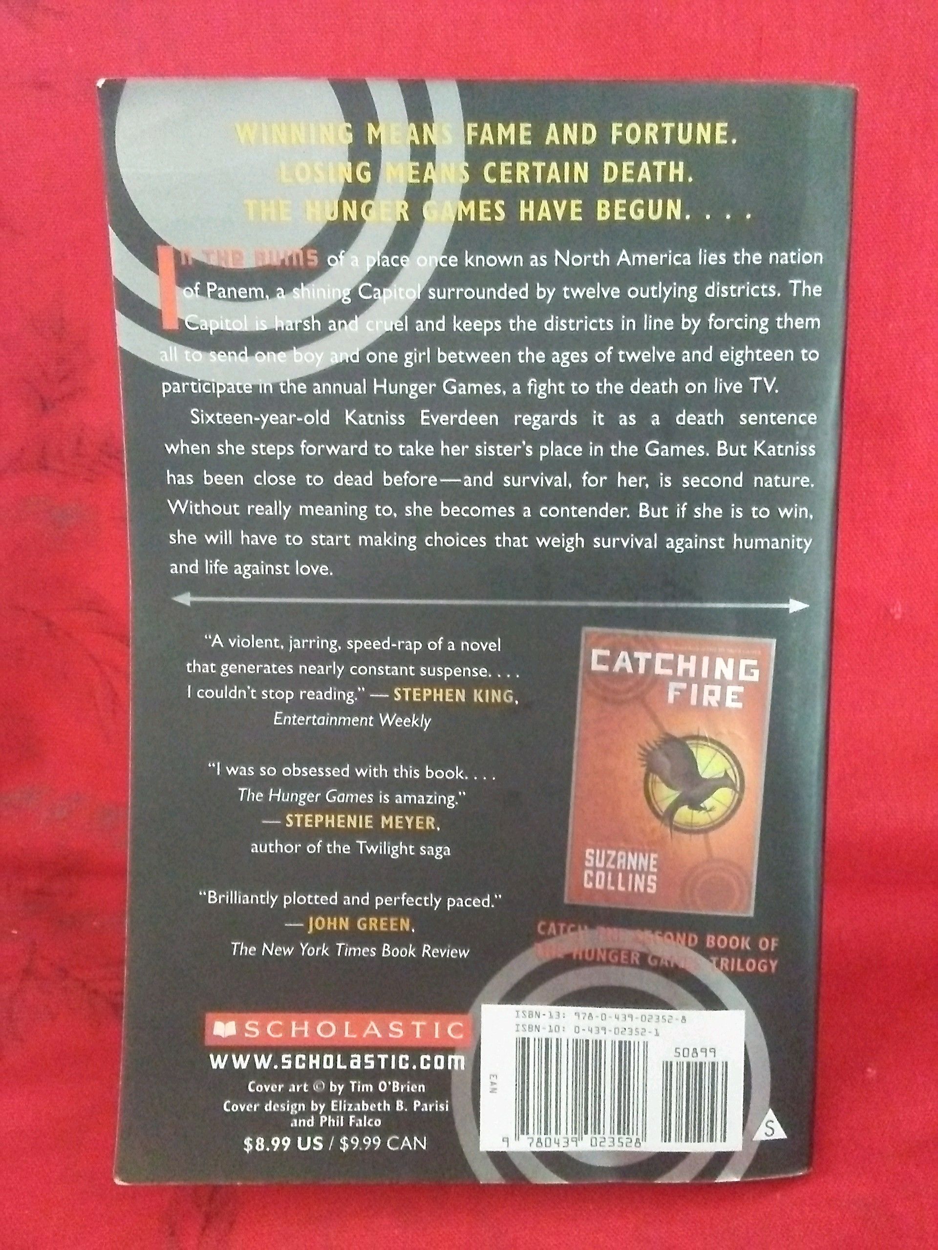 The Hunger Games Book Back Cover