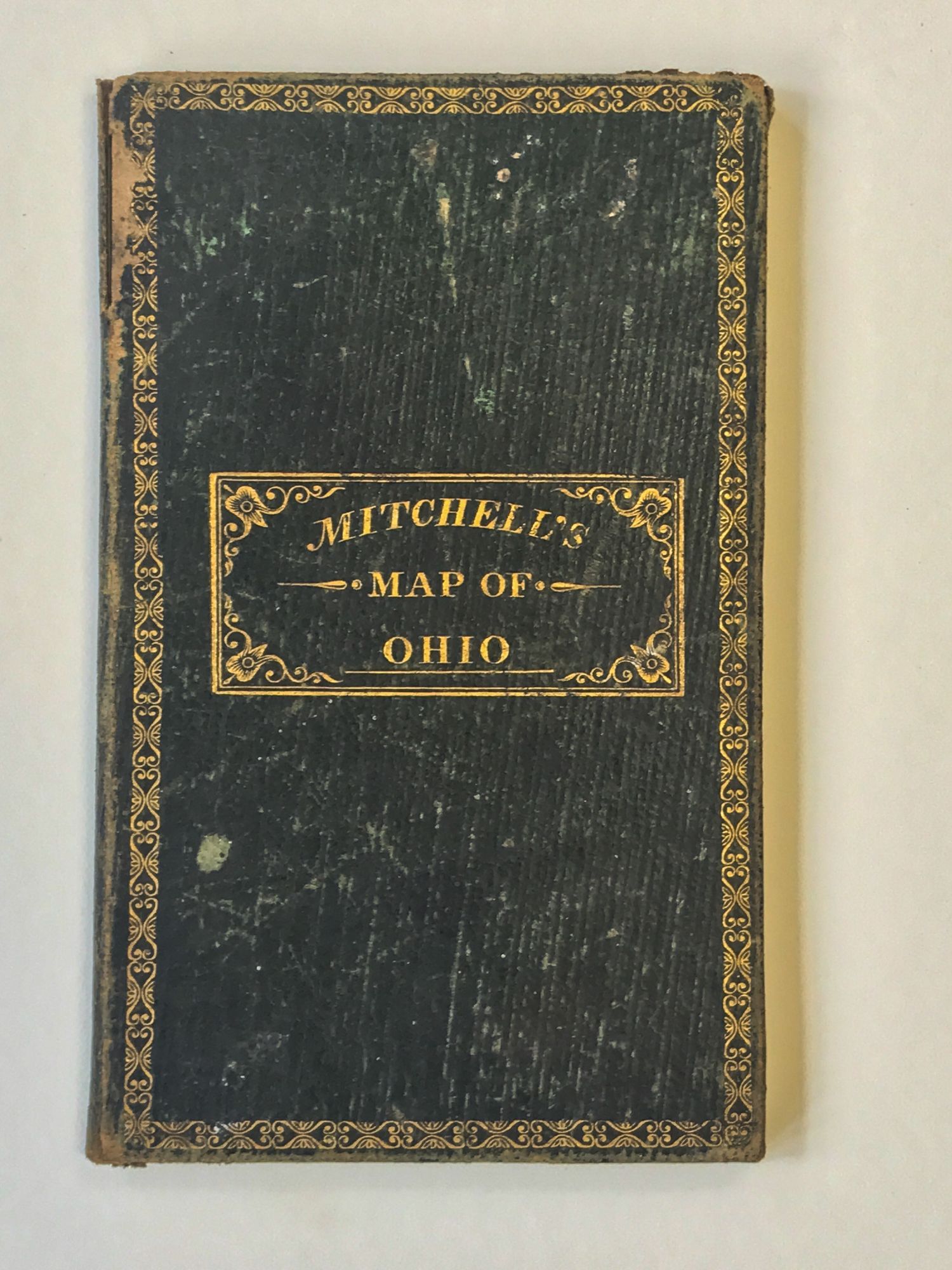 1834 First Edition Ohio Pocket Map with Early Provenance & Census Data ...