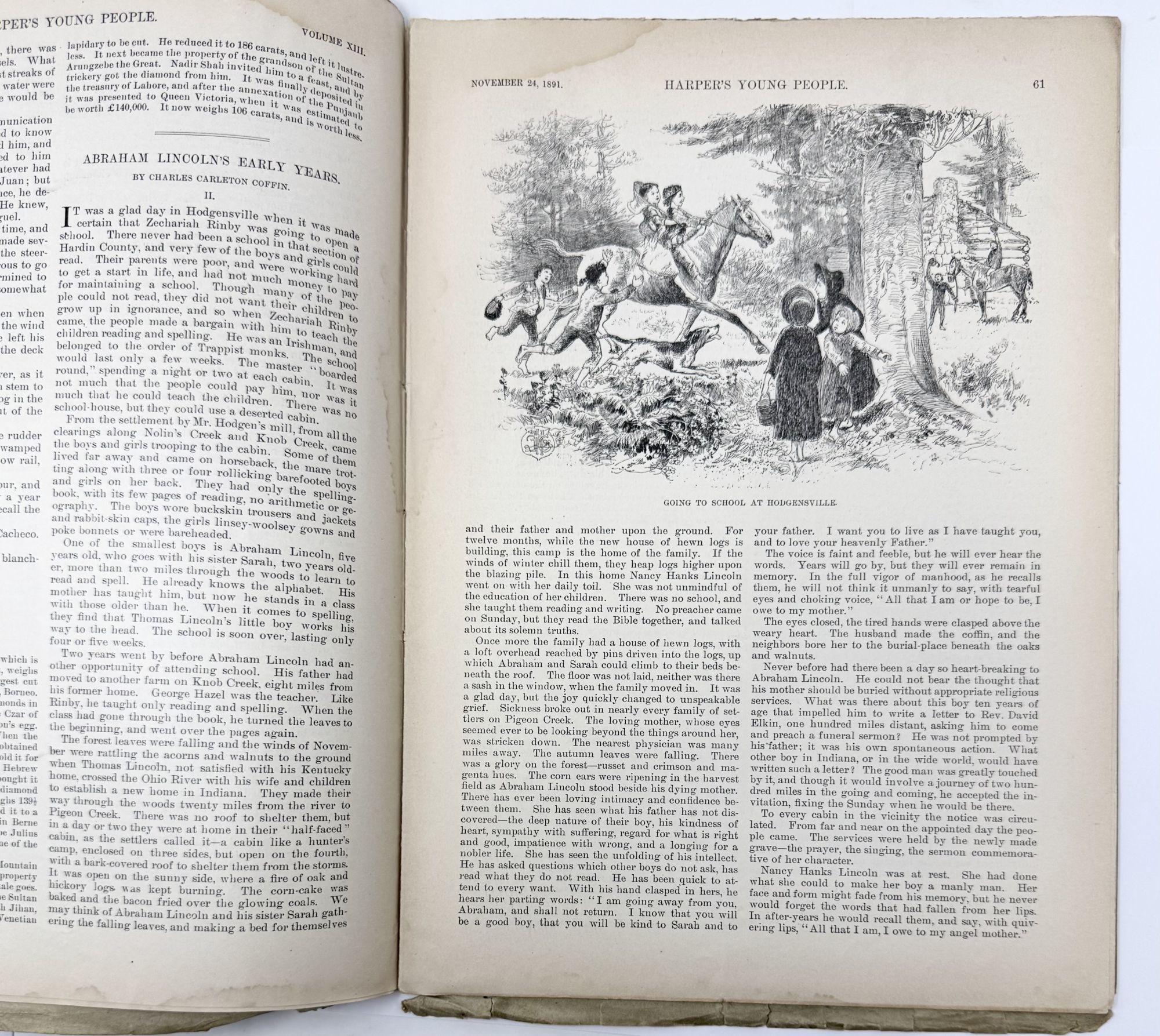 Harper's Young People, New York, Tuesday, November 24, 1891, Vol. XIII ...